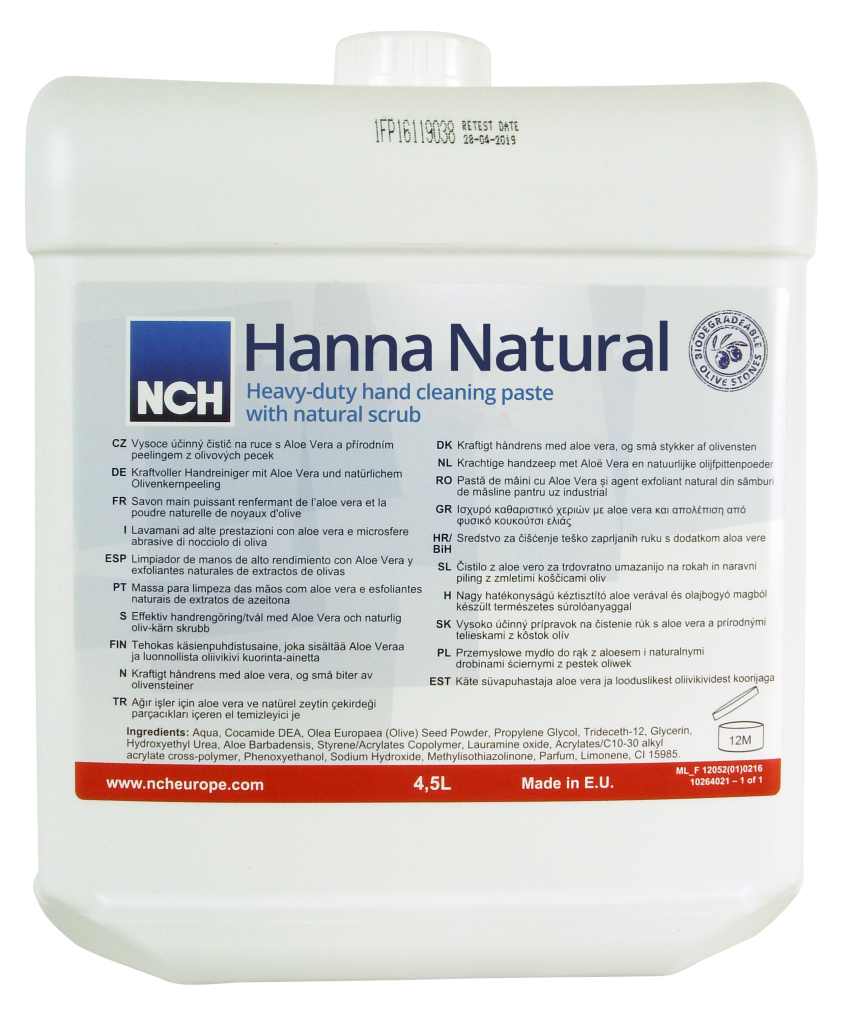 Hanna Natural: Hand Cleaning Paste | NCH Europe