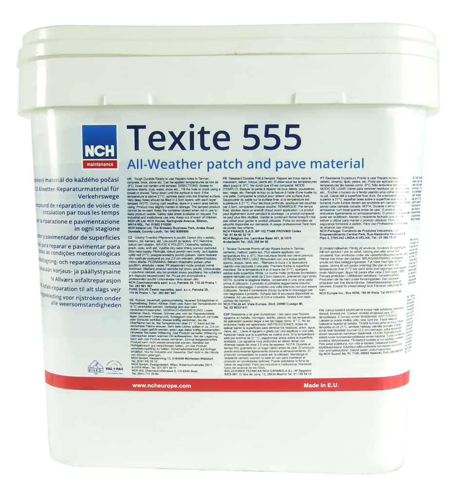 Texite 555: Instant Pothole / Crack Repair | NCH Europe